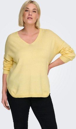 Only Carmakoma V-Ausschnitt-Pullover CARMARGARETA LS PULLOVER KNT NOOS Viskosemischung, regular fit