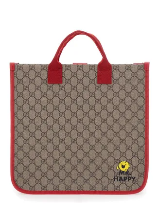 Gucci Boys Handbag Beige Leather Polyurethane Shoulder Bags