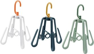 Lurrose 3 St&uuml;ck Plastik Schuhregal mit Haken Winddichtes Platzsparendes Schuh aufh&auml;ngesystem f&uuml;r Schuhe und Einlegesohlen Leichtes Robustes Trockengestell f&uuml;r