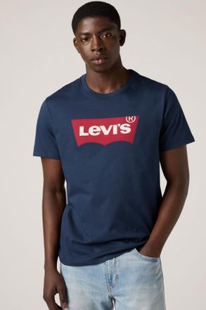 Levi's T Shirt Classique Housemark - Homme - Bleu / Dress Blues - 2XL