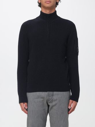 C.P. Company C. P. COMPANY Rollkragenpullover aus Wollmischung mit halbem Rei&szlig;verschluss