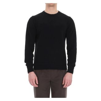 Herno Wollpullover mit Rundhalsausschnitt - - Knitwear - Herren - Schwarzk - 2XL