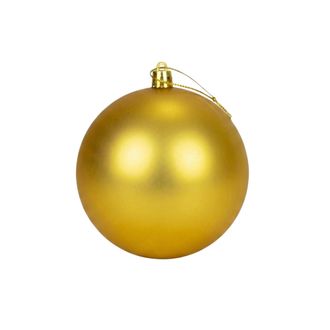 Shatchi 20 cm gro&szlig;e, tiefgoldene Weihnachtskugel, PVC, bruchsicher, Mattes Finish, Festliche Weihnachtsbaum-H&auml;ngedekoration, rundes Ornament f&uuml;r Ferienwohnung