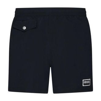 Kenzo Logo Patch Badeshorts - - Swimwear - Herren - Schwarzk - S