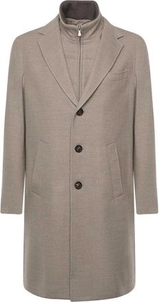 Eleventy Manteau Au Genou - Marron