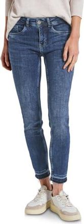 Street One 3716773 Jean avec détails Scintillants, Authentic Blue Washed, 26W / 28L Femmes