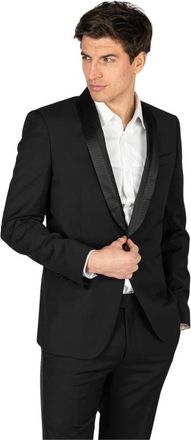Les Hommes Costume &agrave; un bouton - Homme - Costumes - Noir - Taille: XL