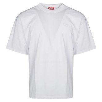 Diesel L&auml;ssiges Baumwoll-T-Shirt f&uuml;r Herren - - Tops - Herren - Wei&szlig; - XL