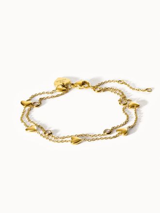 Purelei Glitter Heart Armband, verstellbare L&auml;nge