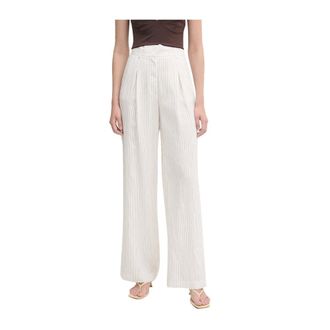 Patrizia Pepe Femme, Pantalons, Blanc, Taille: 42 FR Palazzo Pant