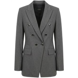 Pinko Hibiskus-Blazer - - Jackets - Damen - Grau - M