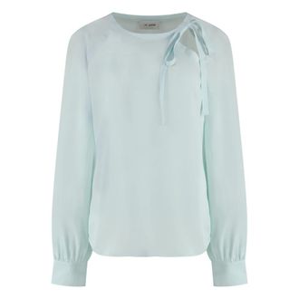St. John Seidenbluse - - Blouses & Shirts - Damen - Blau - M