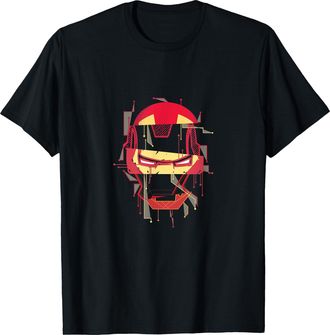 MARVEL Iron Man Tony Stark Spliced Helmet T-Shirt