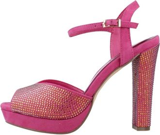 Menbur Microfiber High Heel Sandal - - Shoes - Damen - Rosa - 37 EU