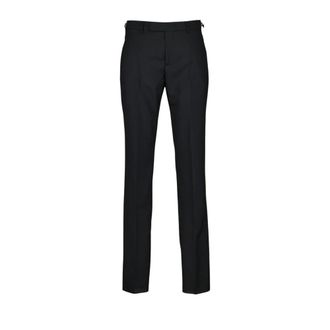Versace Homme, Pantalons, Noir, Taille: L Pantalon de Costume en Laine Coupe Droite Medusa