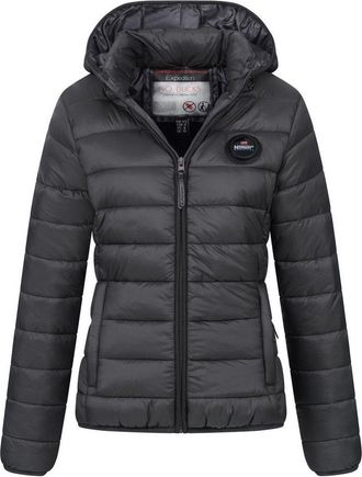 Geographical Norway Steppjacke Damen Herbst Winter Steppjacke Outdoor Übergangsjacke leicht Kapuze