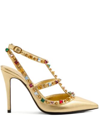 Valentino Garavani escarpins Rockstud Décolleté 100 mm - Or