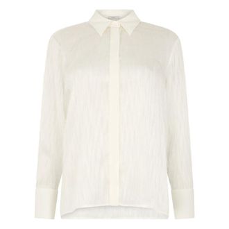 PESERICO Femme, Blouses et Chemises, Blanc, Taille: 40 FR Cotton Shirt