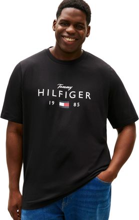 Tommy Hilfiger Herren Bt-Brand Love Big Hilfiger Tee-B Mw0Mw43005 S/S T-Shirt, Black (Black), XXL Gr&ouml;&szlig;en