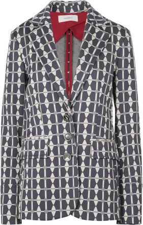 Maliparmi Maliparmi, Femme, Vestes, Gris, Taille: 38 FR Blazer Fantasia Jaquard