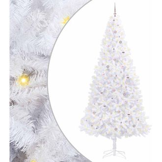 vidaXL K&uuml;nstlicher Weihnachtsbaum Wei&szlig; 300 cm PVC und Stahl vidaXL