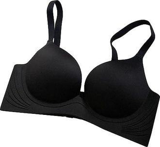 Generic 2026 Soutien-gorge pour femme sans couture confortable sans armatures, Noir, L