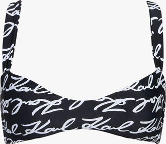 Karl Lagerfeld Haut de maillot de bain imprim&eacute; logo