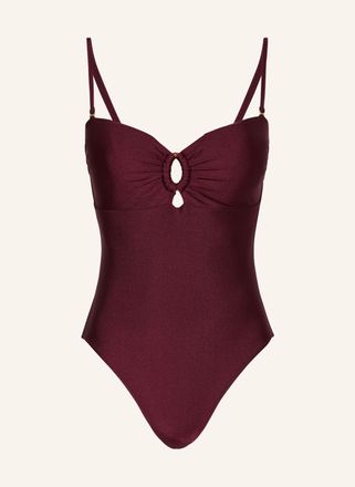 Mrs & Hugs Mrs & Hugs Bandeau-Badeanzug Mit Cut-Outs lila