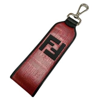Fendi Pre-owned Cuir porte-cls - Femme - Pre-owned - Rouge - Taille: ONE Size