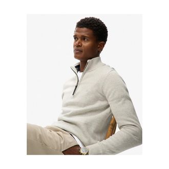 Superdry Pull &agrave; demi-zip en coton Essentials