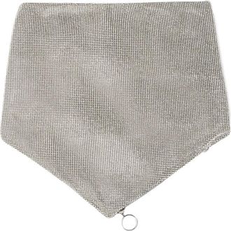 Kara Seidenschal mit Kristallen - Silber