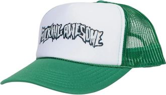 Fa Homme, Accessoires, Vert, Taille: ONE Size Scanner Warp Stamp Trucker Hat