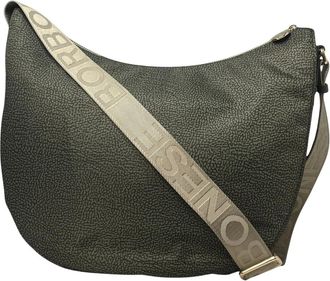 Borbonese Femme, Sacs, Vert, Taille: ONE Size Sac Luna Moyen