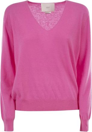 VANIS&Eacute; Femme, Pulls, Rose, Taille: 44 FR Pull en Cachemire Col V