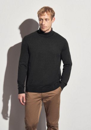 Street One Men Rollkragenpullover aus reiner Baumwolle