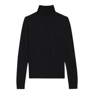 Theory Femme, Pulls, Noir, Taille: 36 FR Pull &agrave; col roul&eacute; noir