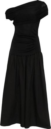 Self Portrait Draped Midi Dress