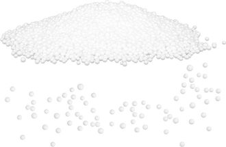 NUOBESTY DOITOOL Sitzsack F&uuml;llmaterial Schaumstoffk&uuml;gelchen 2 3mm Wei&szlig; Formstabile Kissenf&uuml;llung f&uuml;r Selbstgemacht Puppenf&uuml;llung Hundebett und Stuhlkissen