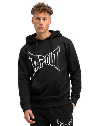 Tapout Herren Kapuzensweatshirt Lifestyle Basic Hoodie Normale Passform, Black/White, XXL