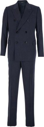 Emporio Armani Homme, Costumes, Bleu, Taille: L Doppio petto + Pantalone Regular