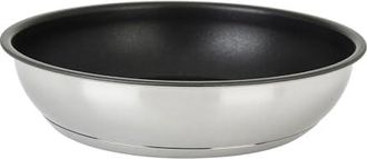 Sitram 715016 Pfanne aus Edelstahl, abnehmbar, Produktreihe Sitramovible, Arpege, &Oslash; 20 cm, H&ouml;he 4,5 cm, Innenbeschichtung, ohne PFOA, f&uuml;r alle Herde, auch In