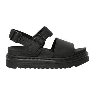 Dr. Martens Leder Schnalle Sandale Gummisohle - - Shoes - Damen - Schwarzk - 41 EU