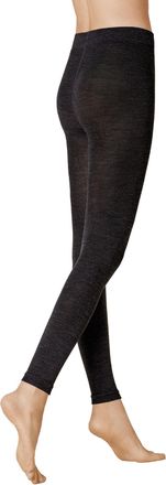 Kunert Damen Leggings Soft Wool Cotton ohne Gummifäden Anthrazitmel 4050 44/46