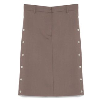 Stella McCartney Rock mit Nietenbesatz - - Skirts - Damen - Braun - S