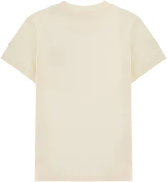 Moncler Logo-Embroidered Cotton T-Shirt - Ivory