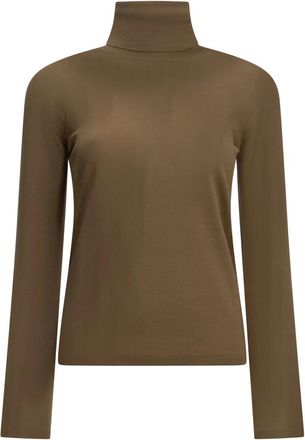 Max Mara Pull &agrave; col roul&eacute; Saluto - Femme - Pulls - Brun - Taille: 38 FR