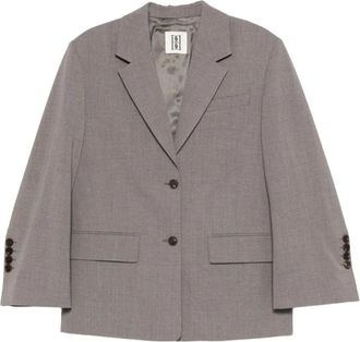 By Malene Birger Liva Einreiher-Blazer - - Jackets - Damen - Grau - 2XS