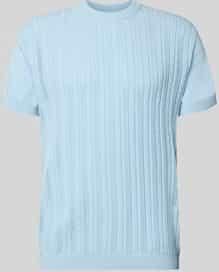 Lindbergh T-Shirt mit Zopfmuster