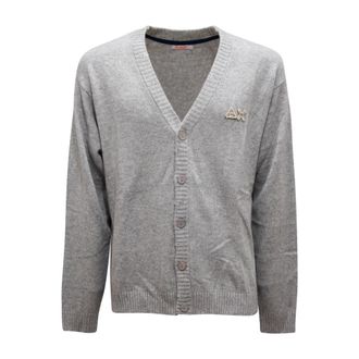 Sun 68 K44123 Vintage Broken Cardigan - - Knitwear - Herren - Grau - XL