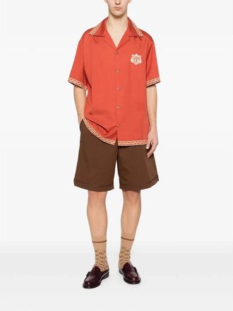 Dr&ocirc;le de Monsieur Homme, Chemises, Orange, Taille: XL Short Sleeve Chemises
